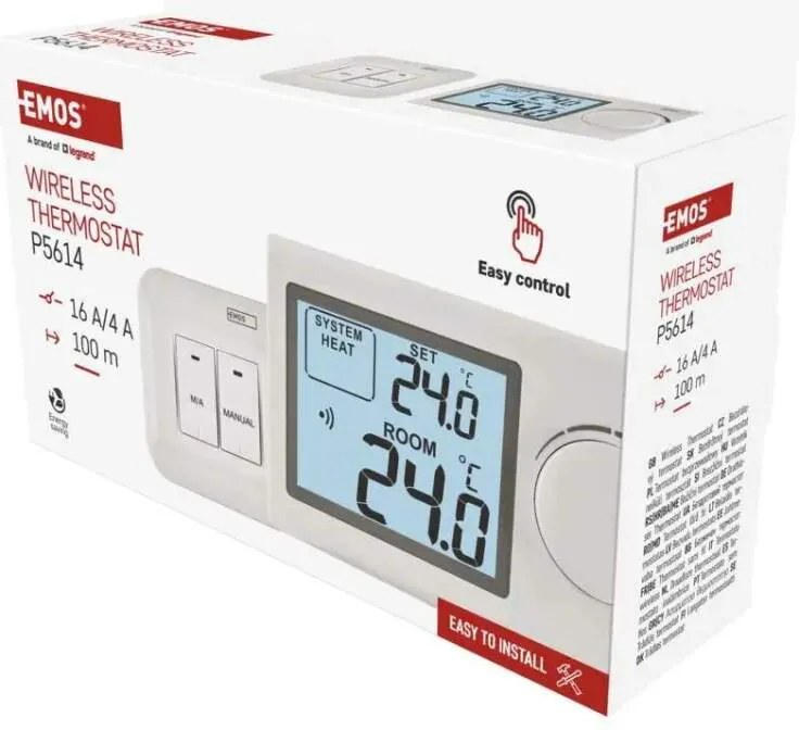 Bezdrátový pokojový termostat EMOS P5614