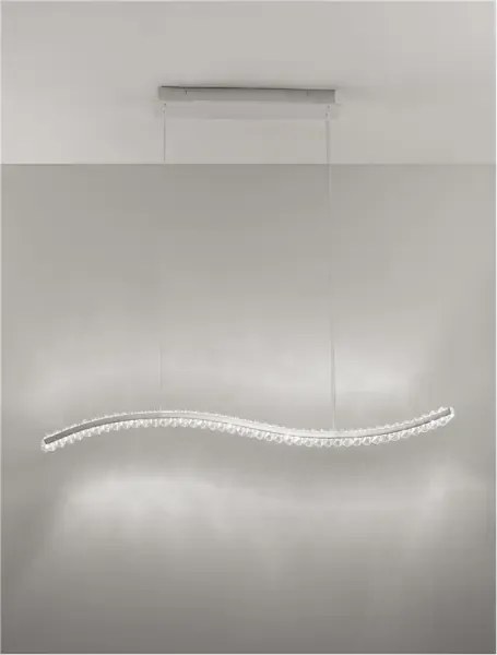Křišťálový lustr Aurelia 100 Chrome