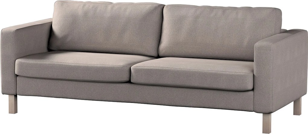 Potah na pohovku IKEA Karlstad, 3-místná, rozkládací barva béžová látka pletený vzor