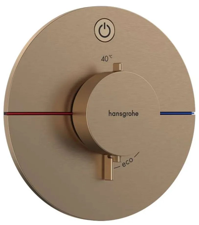 Hansgrohe ShowerSelect Comfort - Termostatická baterie pod omítku, kartáčovaný bronz 15553140