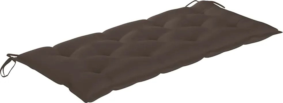 Skládací zahradní lavice s poduškou 118 cm bambus 3063872