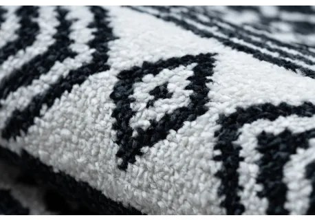Dywany Luszczow Kulatý koberec FUN Napkin ubrousek - černý Rozměr koberce: 160 cm KRUH