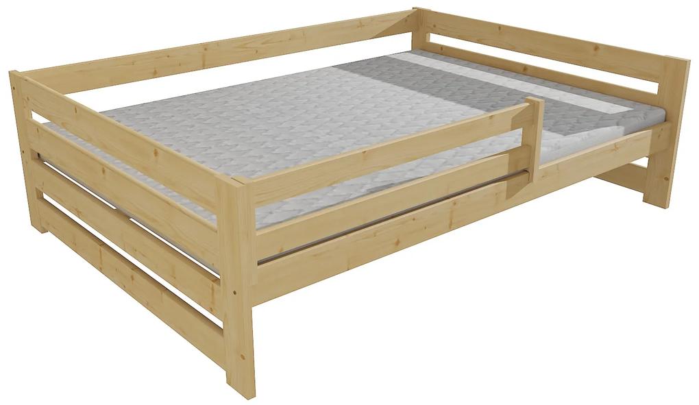 Vomaks Dětská postel DP 025 XL se zábranou Rozměr: 120 x 200 cm, Barva: barva šedá