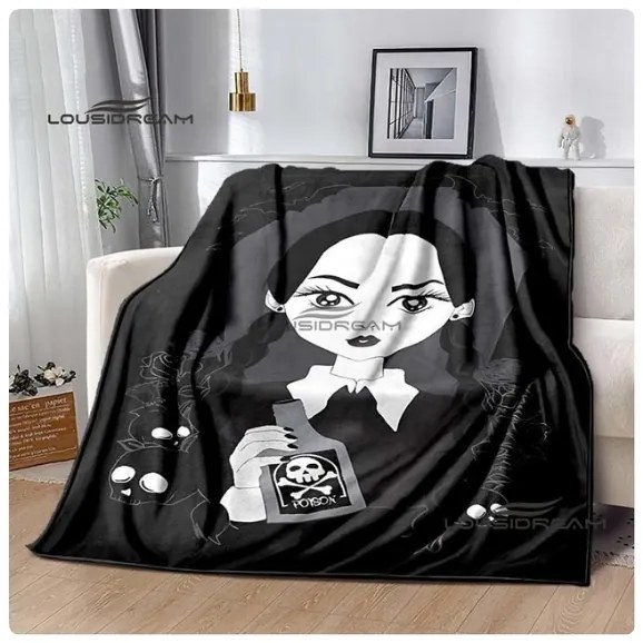 Deka do dětského pokoje WEDNESDAY ADDAMS (100 x 150 cm) Varianta: č. 7