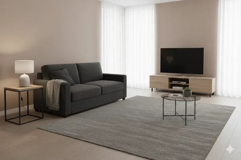 Pohovka ONE s rozkladem na každodenní spaní, 140, hnědá (enjoy new lux - 54 elephant)