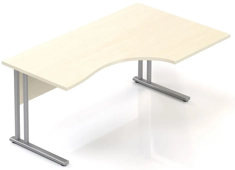Ergonomický stůl Visio 160 x 100 cm, pravý, javor