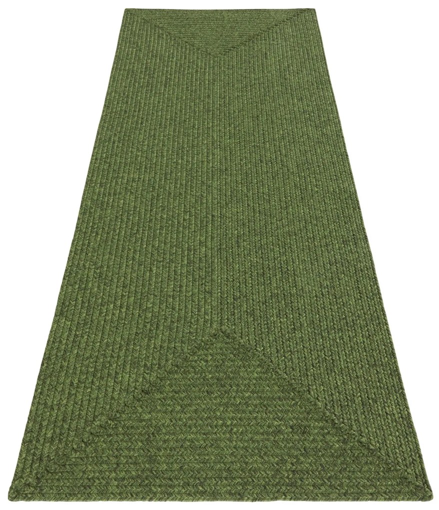 Hanse Home, Kusový koberec Braided 105554 Green – na ven i na doma, 200x290, zelená, chodba / předsíň