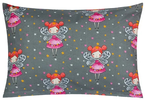 Bellatex Polštářek VIOLA 40x60 cm Víly na šedé