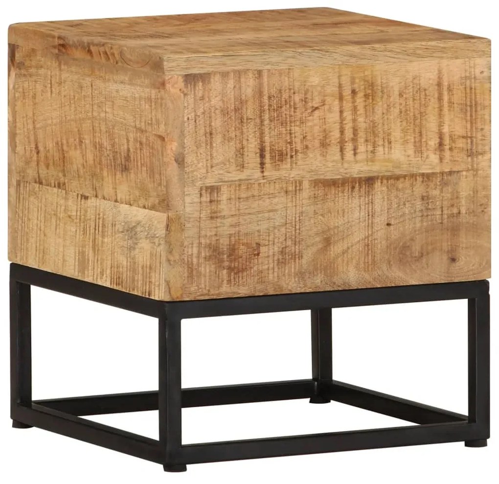 320814 vidaXL Odkládací stolek 30 x 30 x 33 cm hrubé mangovníkové dřevo