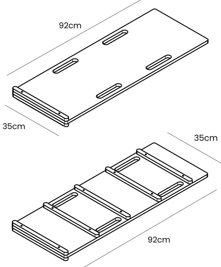 Bílá houpačka z borovicového dřeva 39x75x38 cm Montessori – Meowbaby