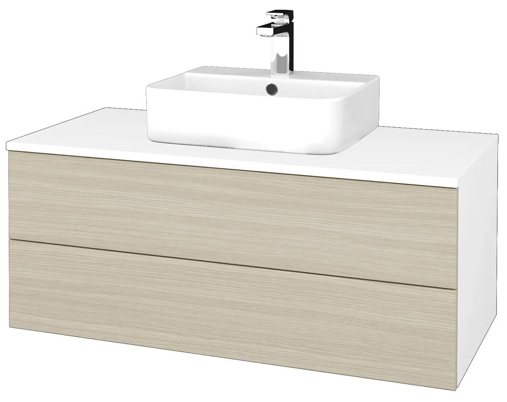 Dřevojas Koupelnová skříňka MODULE SZZ2 100 Varianta: N01 Bílá lesk / M01 Bílá mat