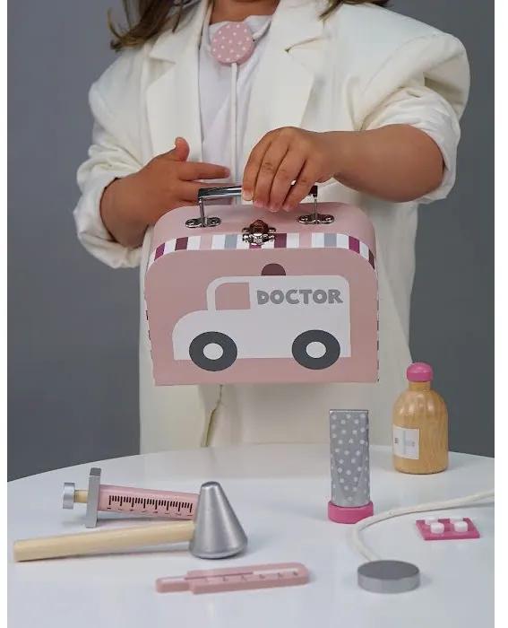 Lékařský kufřík pro děti růžový