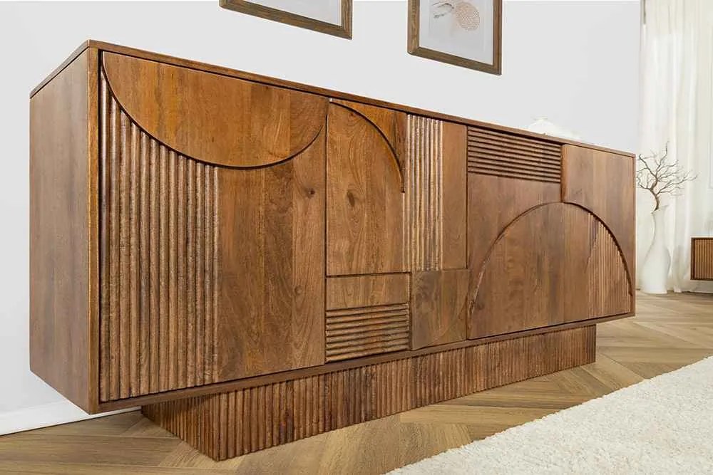 Designová komoda Movement 170 cm hnědé mango
