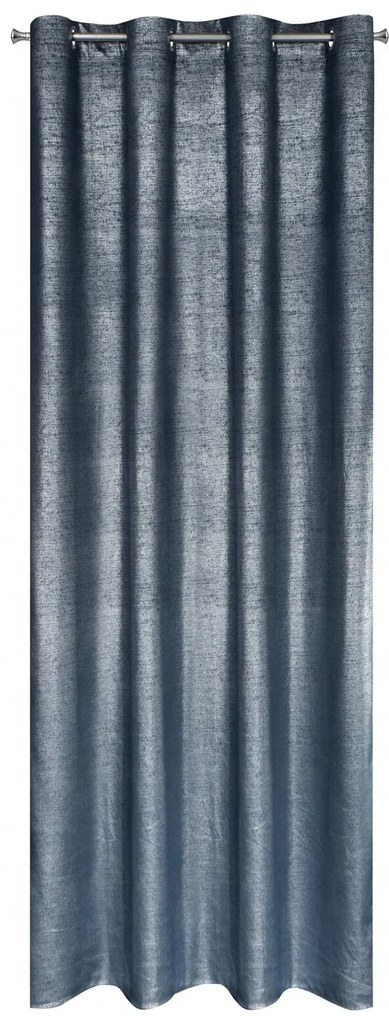 ZATEMŇOVACÍ ZÁVĚS NA KROUŽCÍCH AMBI 140X250 CM NÁMOŘNICKÁ MODRÁ