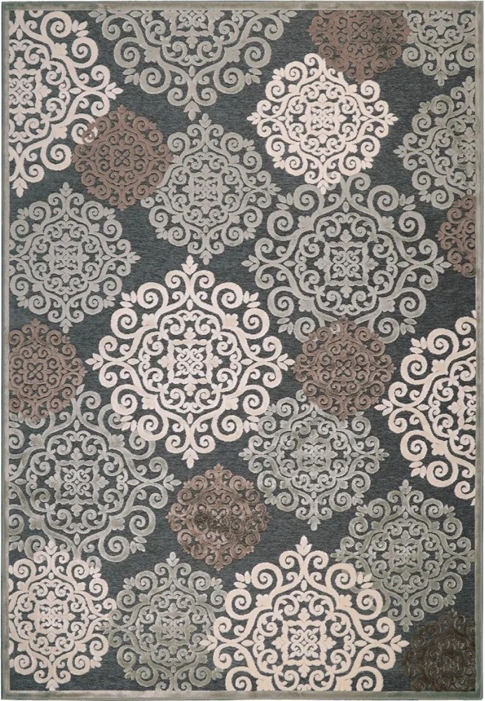 Jutex Kusový koberec moderní Nepal 38001-5565-50 vícebarevný ornament 065x110 cm