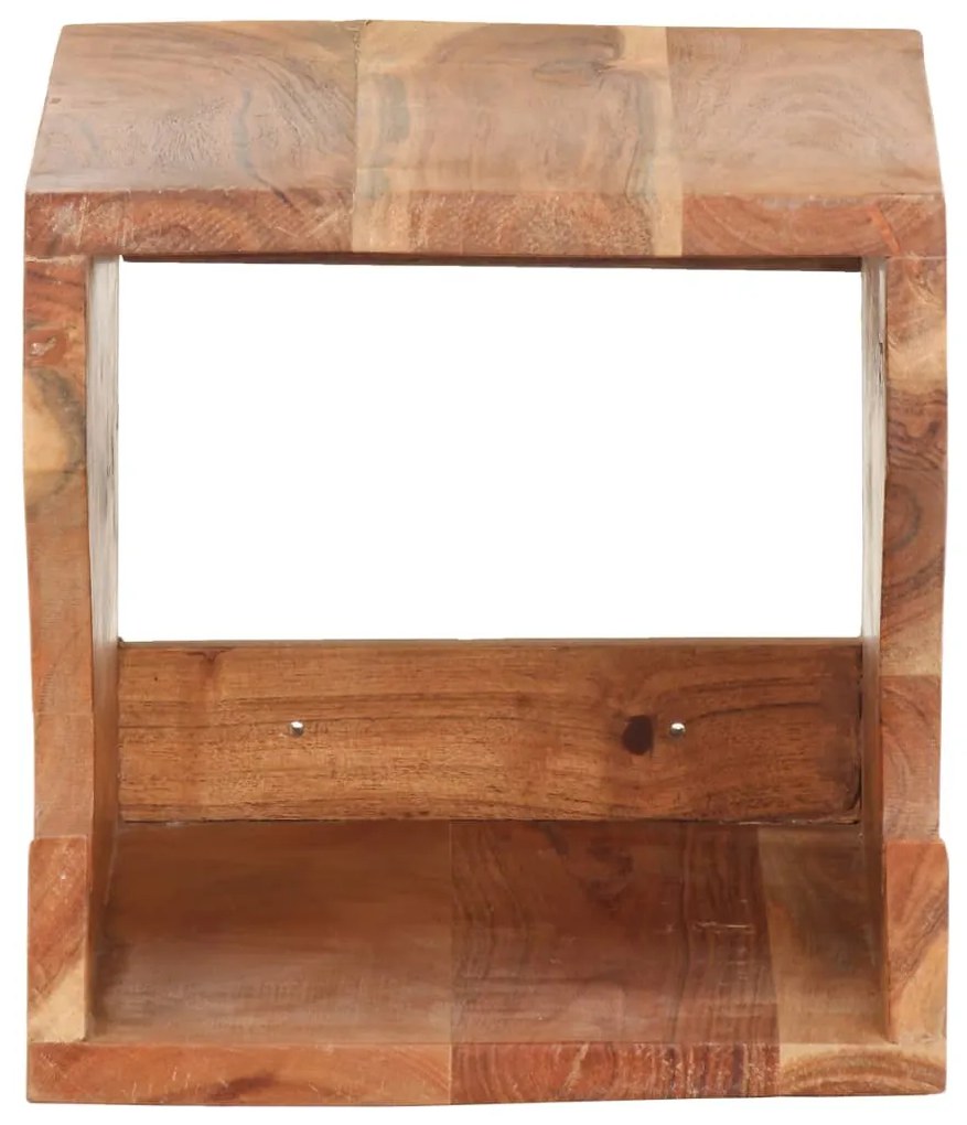 vidaXL Nástěnný držák na kolo 35 x 25 x 25 cm masivní akáciové dřevo
