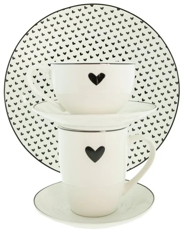 Porcelánový hrnek se srdíčkem Love Birds