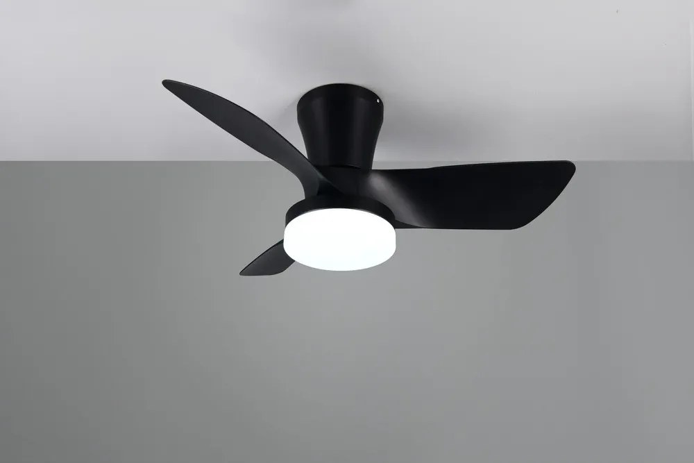 Černé LED stropní svítidlo Randers – Reality