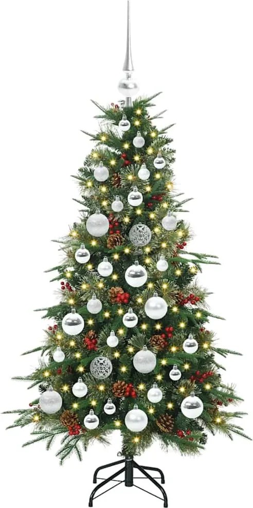 Umělý Skládací Vánoční Strom s stojanem Zelená 120 cm PE a PVC 3397398