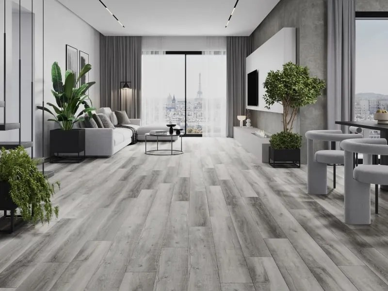 Mexen Santa Clara vzorek vinylových panelů SPC 6,5 mm, podložka IXPE 1,5 mm, 4 V-Fuga, Dub - F1010-S