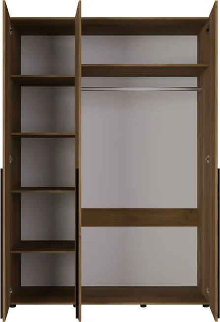 GiB Meble Šatní skříň DOMINO SZ3D Barva: gold baroque