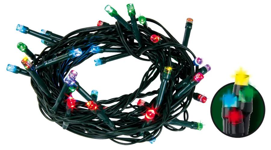 LED vánoční světelný řetěz, multicolor 40 LED