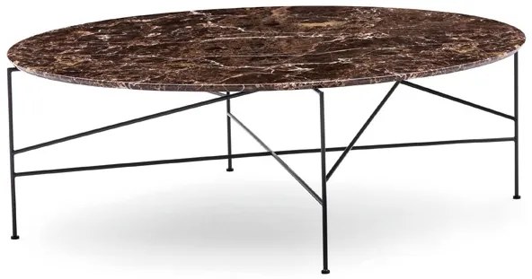 MONTBEL - Konferenční stůl LINE 703M s mramorovou stolovou deskou