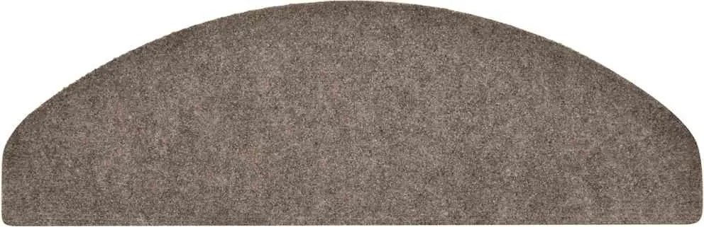 Schodové rohože samolepicí 30 ks 65 x 21 x 4 cm béžové, půlkulaté, velké 3365664
