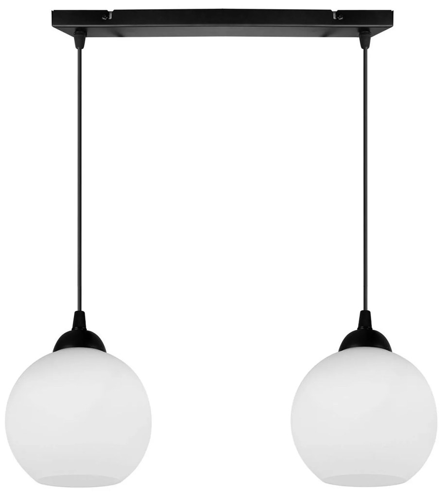 Light for home - Závěsné moderní světlo na  liště ELIZA 1987/2, E27, Černá
