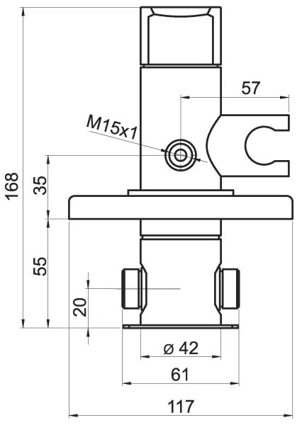 Novaservis-Bidetová baterie se sprškou pro podom. instalaci METALIA lesklý chrom