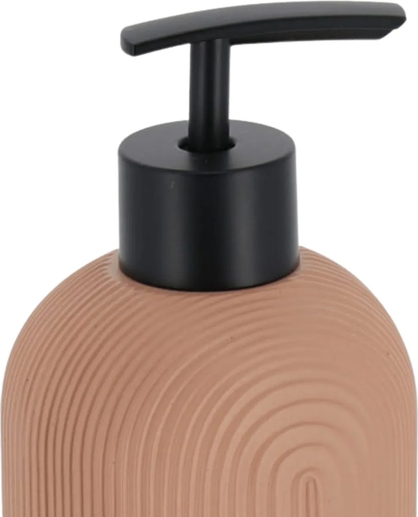 Dávkovač mýdla Elya, pudrová/s černými prvky, 400 ml