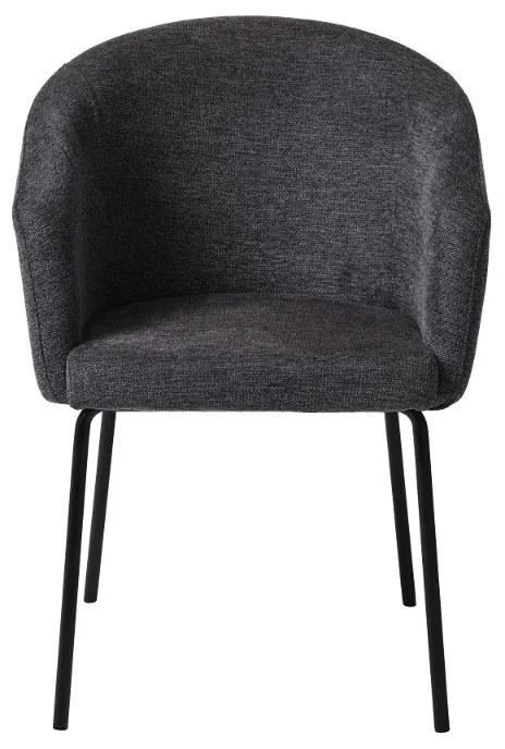 Designová jídelní židle Paulina tmavě šedá