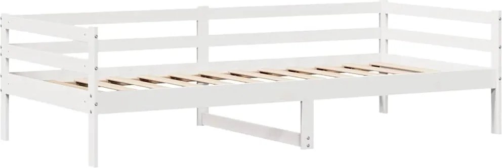 Válenda se zásuvkami bílá 90 x 200 cm masivní borovice 3302048