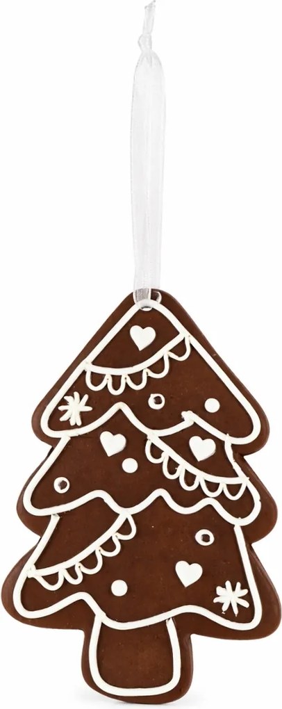 Závěsná vánoční ozdoba CANDY TREE 10 cm, hnědá