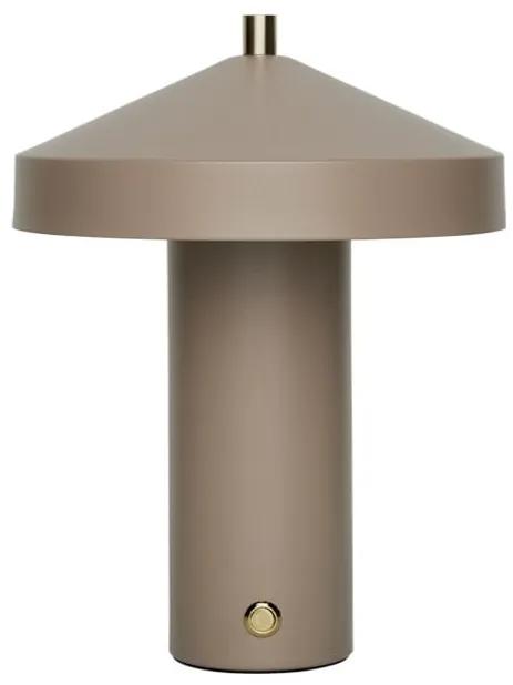 OYOY Stmívatelná stolní LED lampa Hatto Clay, béžová barva, kov