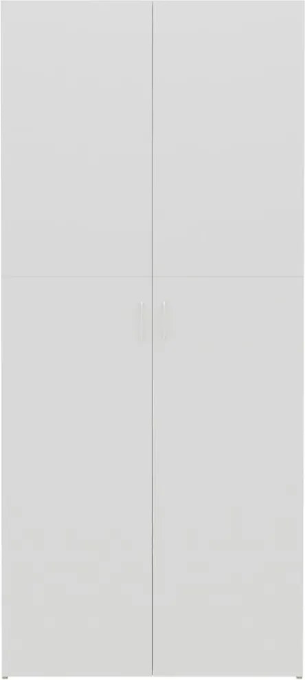 Botník Orphans - bílý a dub sonoma | 80x35,5x180 cm