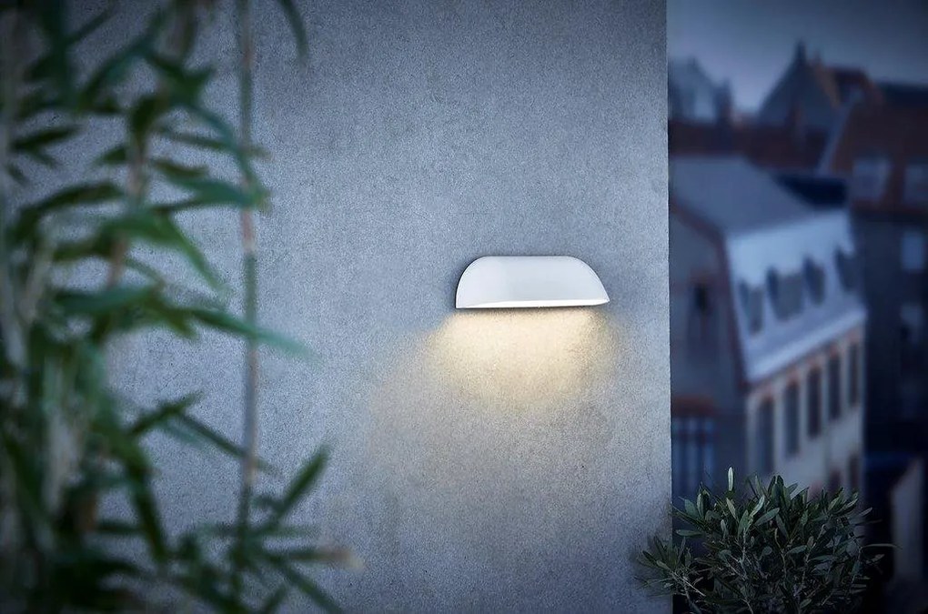NOR 84081001 Venkovní nástěnné svítidlo Front 26 1x9,8W LED bílá opál - NORDLUX