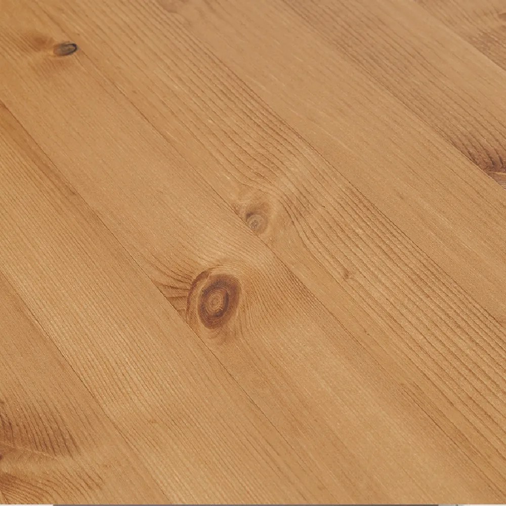 Massive home | Belluno Elegante bílá úzká vitrína z masivu s dubovou deskou levá
