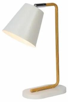 LUCIDE CONA Table Lamp E14 L19 W10 H36cm White, stolní lampa