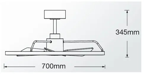 Lucci Air 21612286- LED Stm. vent. CESSNA LED/36W/230V 3000/4000/5000K bílá + DO