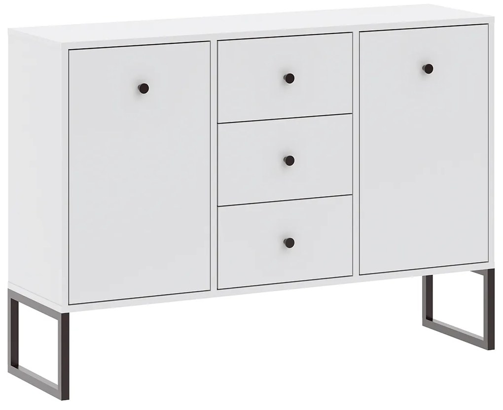 Komoda LINEA 2D3S bílá