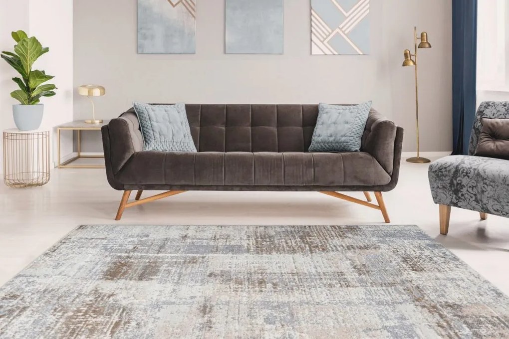 Obsession, AKCE: 80x150 cm Kusový koberec Salsa 690 taupe, hnědá, kancelář