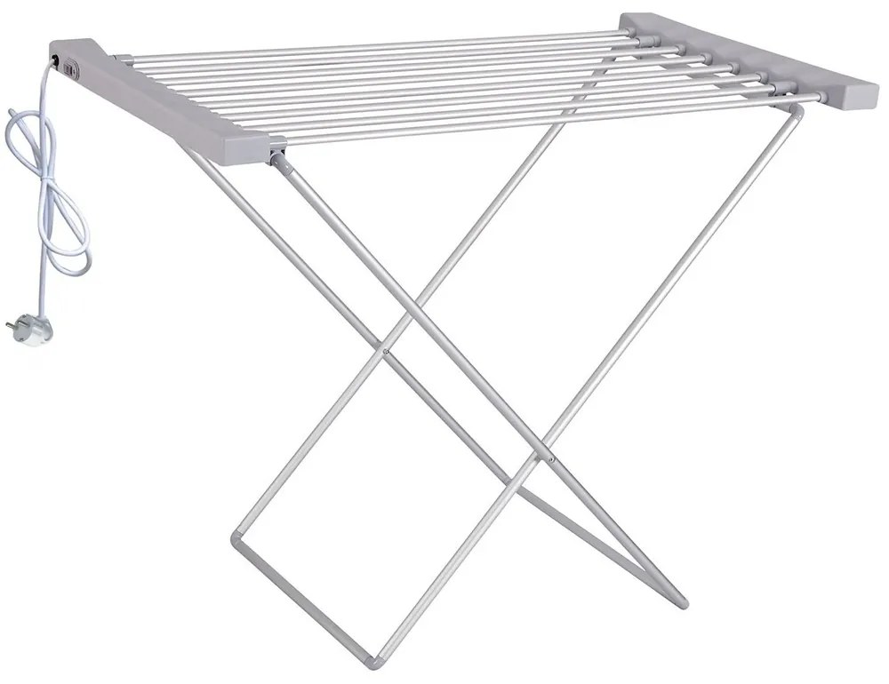 Elektrický sušák na prádlo 120 W, s 8 sušícími tyčemi