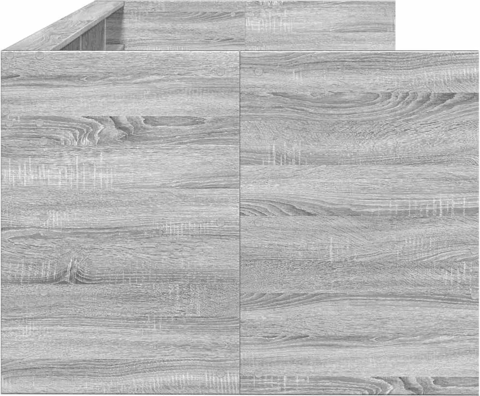 Válenda se zásuvkami bez matrace šedá sonoma 100 x 200 cm 3280844