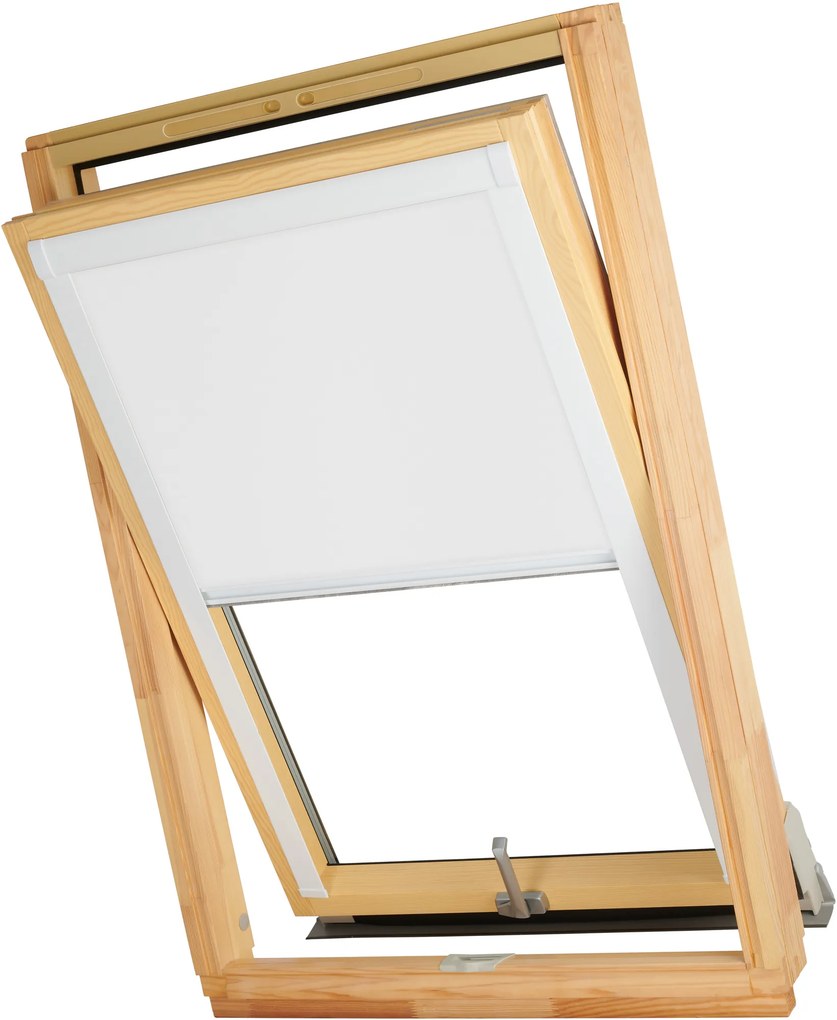 Dekodum Termoizolační roleta na střešní okno typu VELUX MK06/M06/306 Barva látky: White Silver, Barva profilu: Bílá