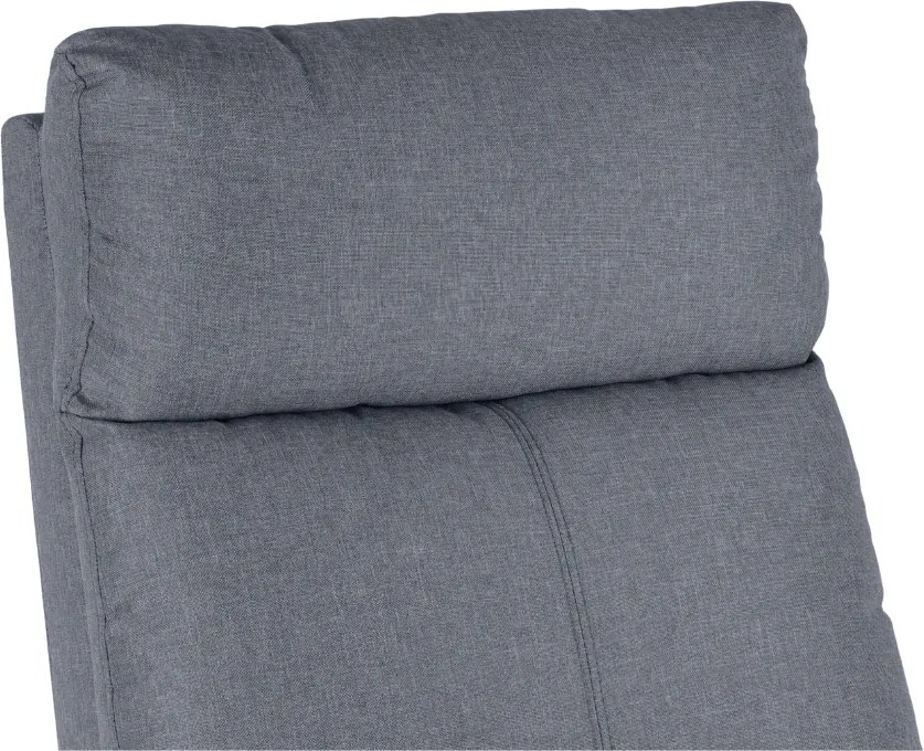 Relaxační polohovací TV křeslo CALMO — látka, šedá
