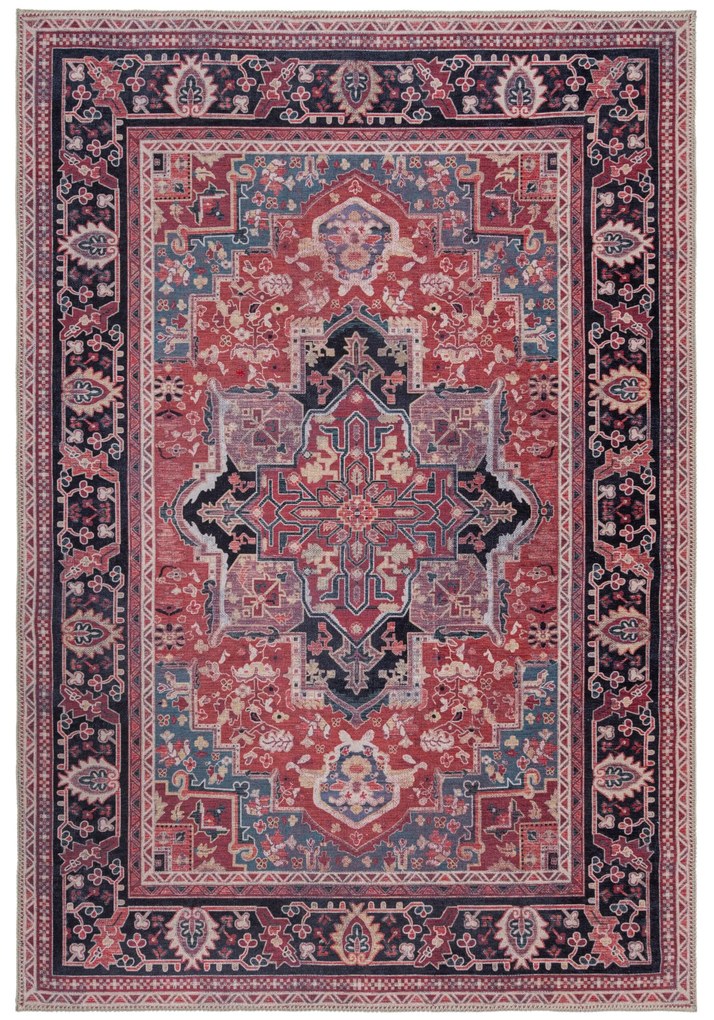 Flair Rugs, Kusový koberec Hebden Windsor Red, 200x290, červená, ložnice