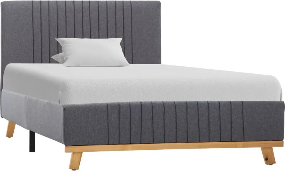 Rám postele Lomond - světle šedý textil | 90x200 cm
