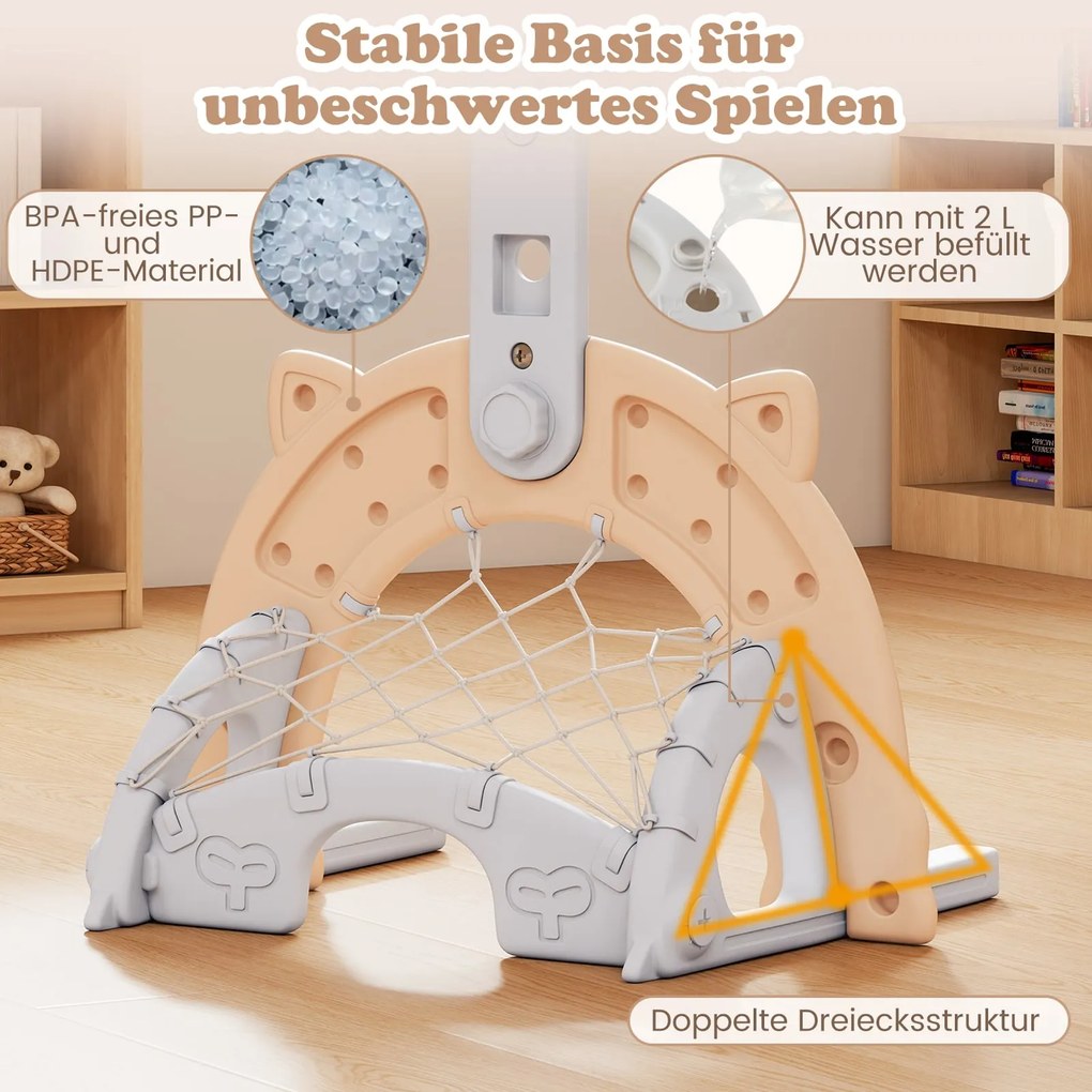 Costway 3 v 1 Dětský basketbalový koš Dětské sportovní centrum