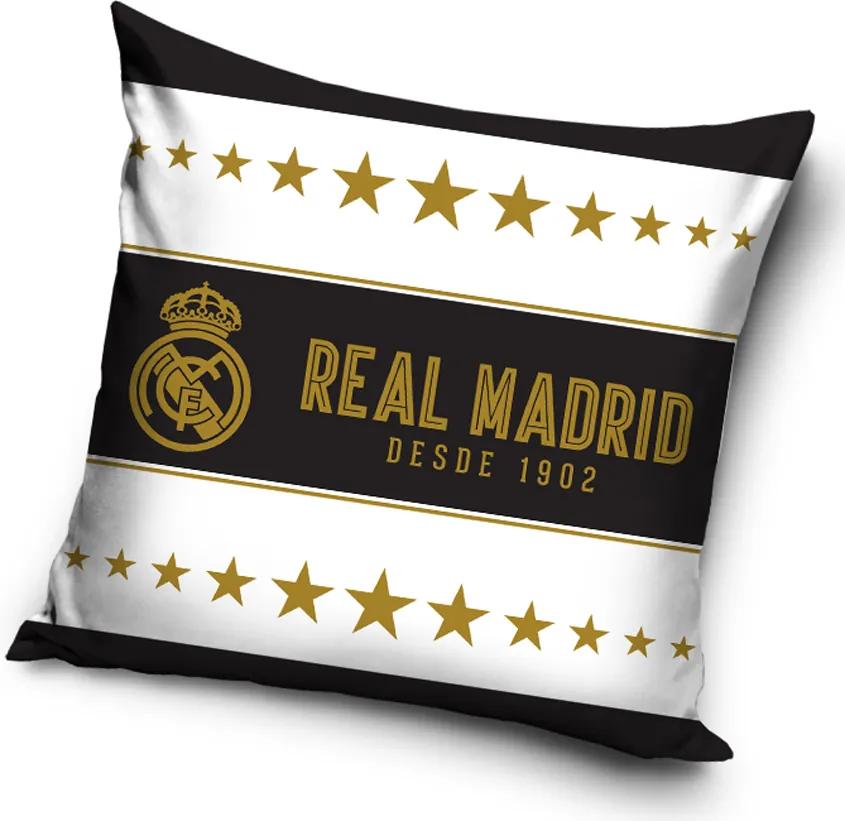 Dekorační polštář Real Madrid Gold Stars 45x45 cm